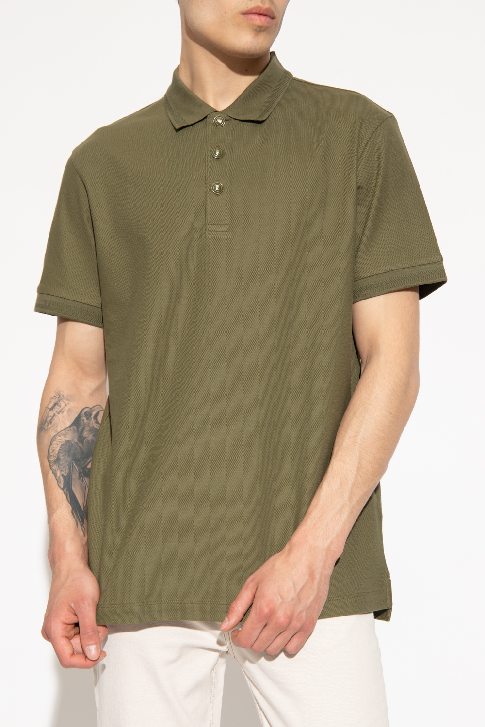 Burberry polo shirt kids silver store